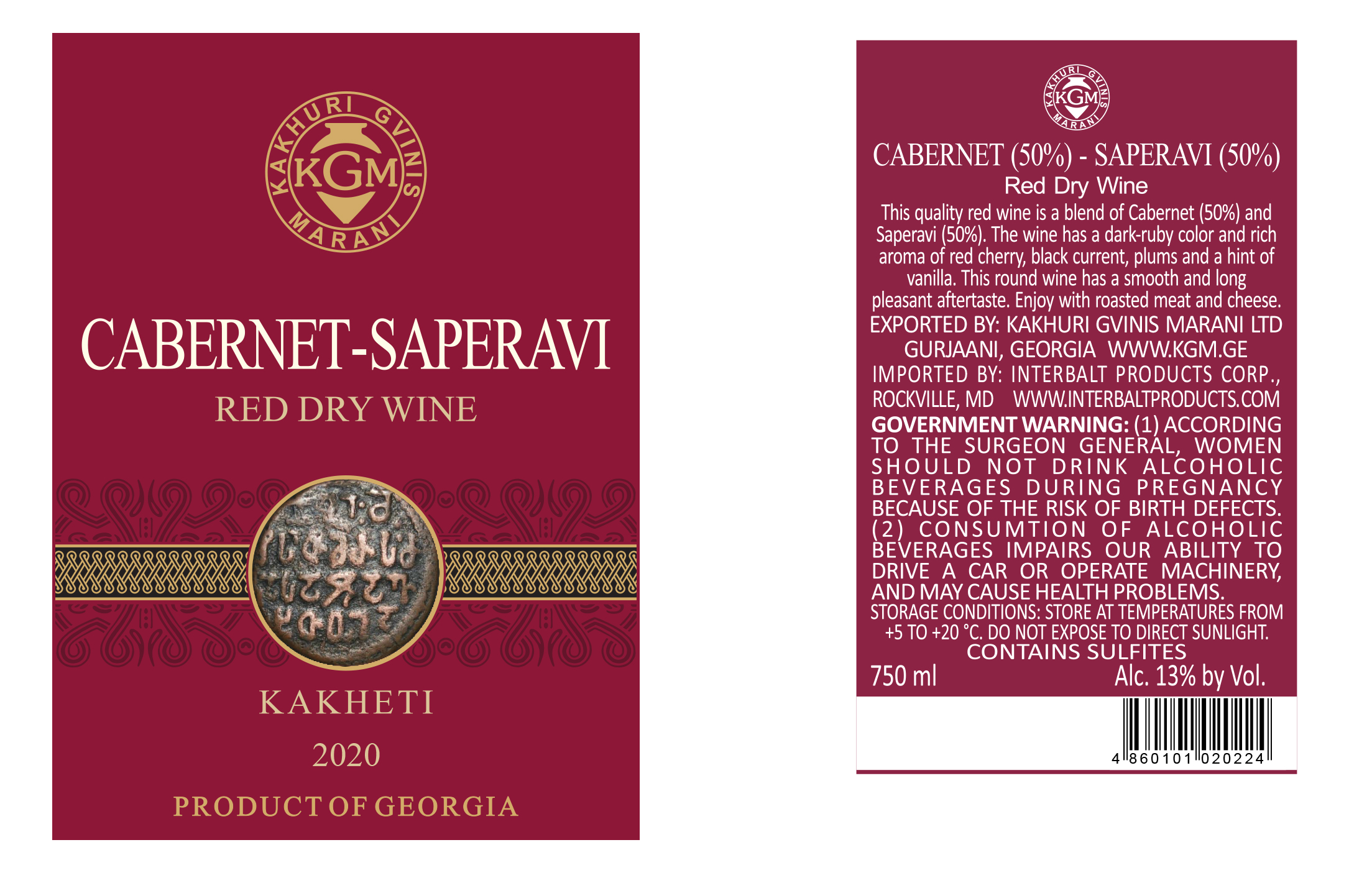Cabernet-Saperavi from Georgia - Winner of Silver medal at the London ...