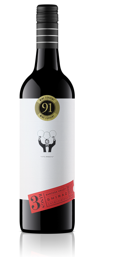 3 Rings Barossa Valley Shiraz 2018 from Australia - Winner of Silver ...
