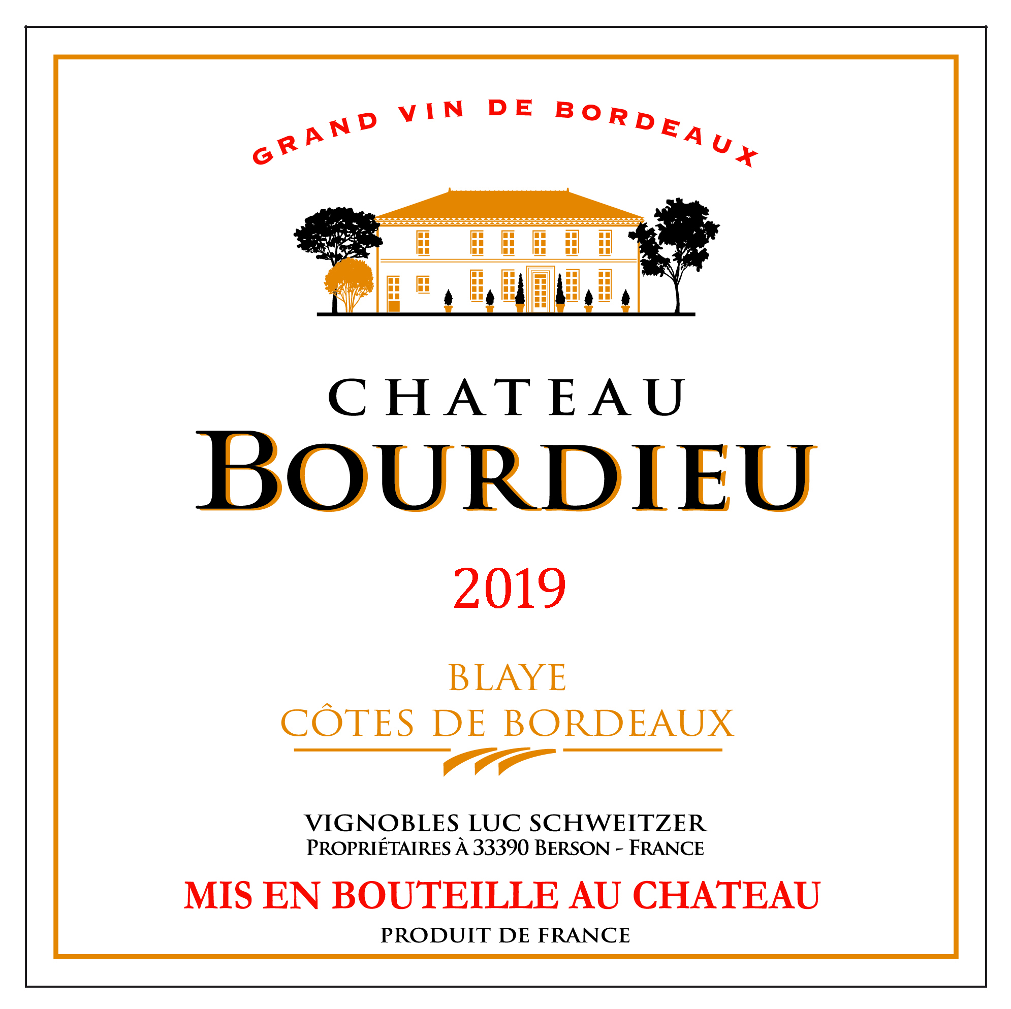Château Bourdieu from France - Winner of Silver medal at the London ...